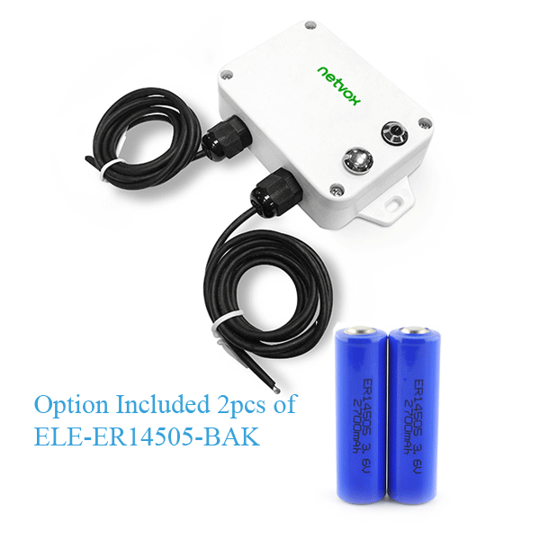 R718J2 - Netvox LoRaWan Wireless 2-Input Dry Contact Interface - Elecom Electronics Supply