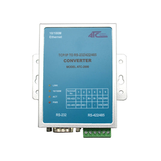 ATC-2000- Industrial Grade TCP/IP To RS-232/422/485 Converter - inbuil ...