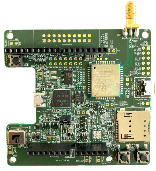 BC66NBTEB-KIT - Quectel BC66 LTE NBIoT test and development Board ...